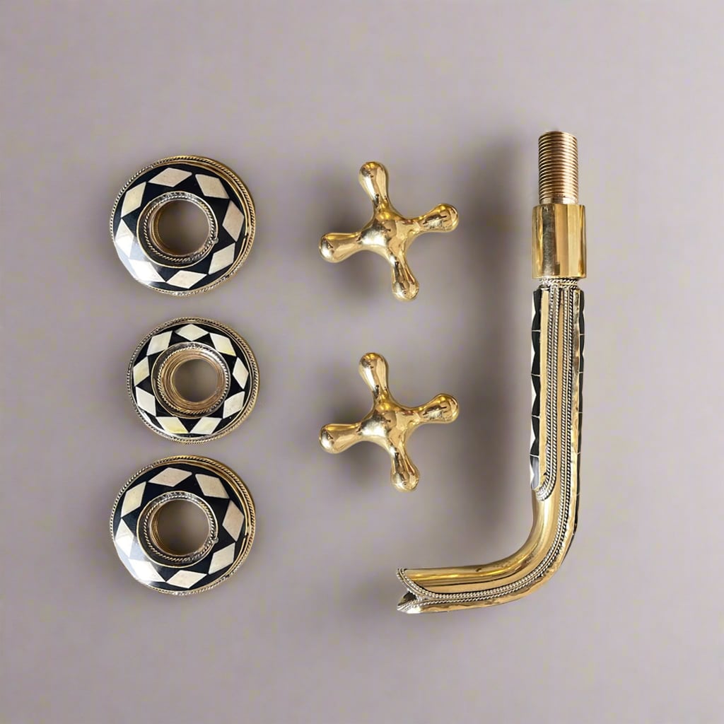 Wall Mount Inlay Bathroom Faucet – Moroccan Interior